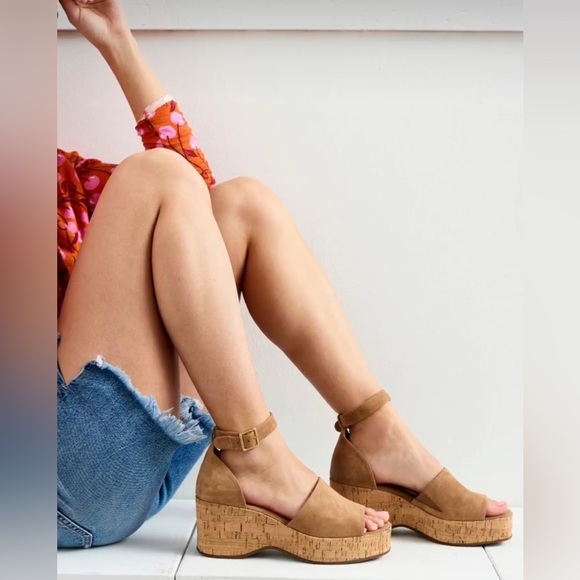 Lisa Vicky | Shoes | Nwt Lisa Vicky Platform Cork Wedge Sandal In ...